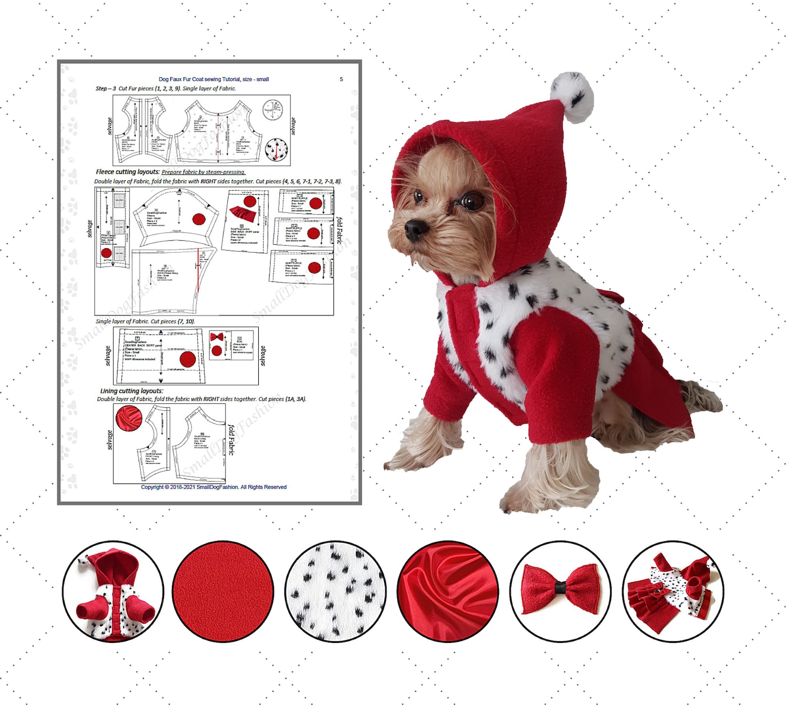 Dog Clothes Pattern Dog Coat Pattern PDF Dog Clothes Small Dog - Etsy