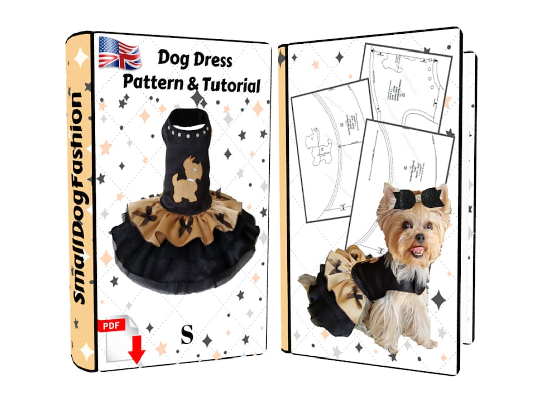 Dog Dress Pattern to Sew for Small Dog Girl Dog Clothes Dog Sewing ...