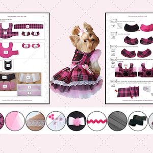 Small Dog Clothes Sewing Pattern PDF Pet Dress Pattern Girl Dog Clothes ...