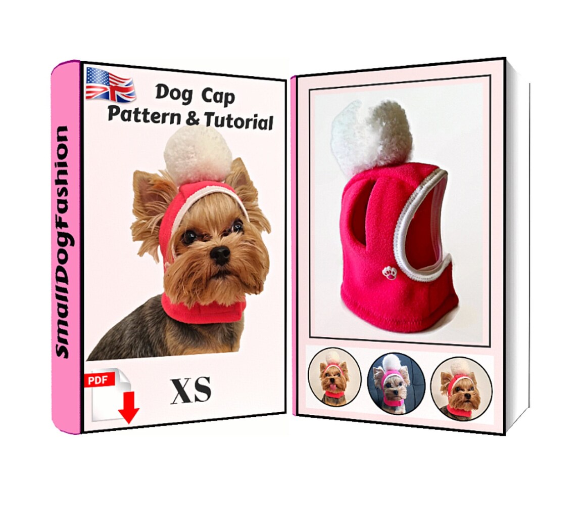 Small Dog Fleece Hat Sewing Pattern PDF Small Pet Hat Pet - Etsy