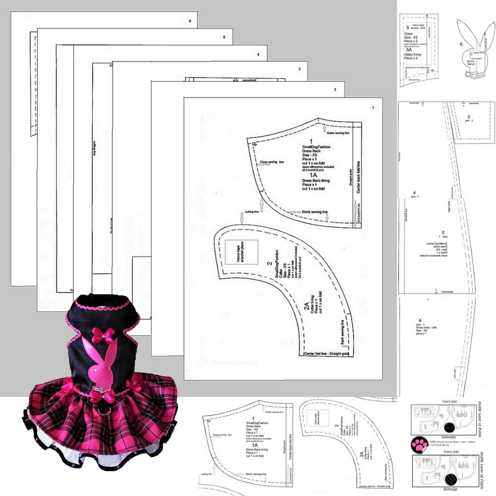 Dog Clothes Patterns Dog Dress Pattern Dog Clothes Small Dog | Etsy