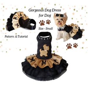 Dog Dress Pattern to Sew for Small Dog Girl Dog Clothes Dog Sewing ...