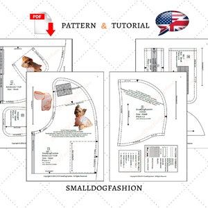 Dog Raincoat With Hood Sewing Pattern, Waterproof Dog Coat Pattern ...