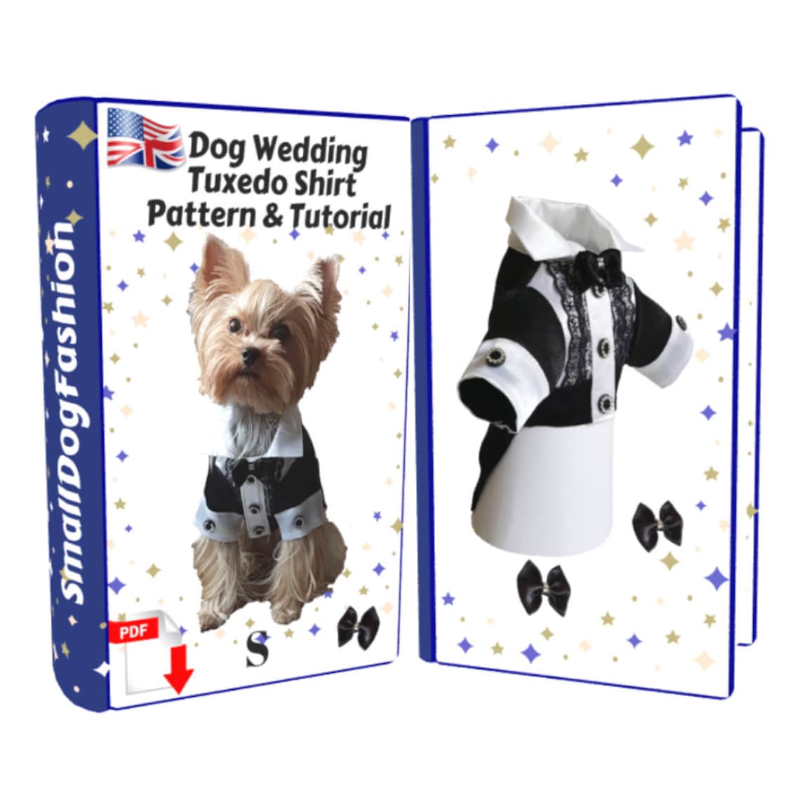 Dog Wedding Tuxedo PDF Sewing Patterns for Dogs Tuxedo Shirt - Etsy