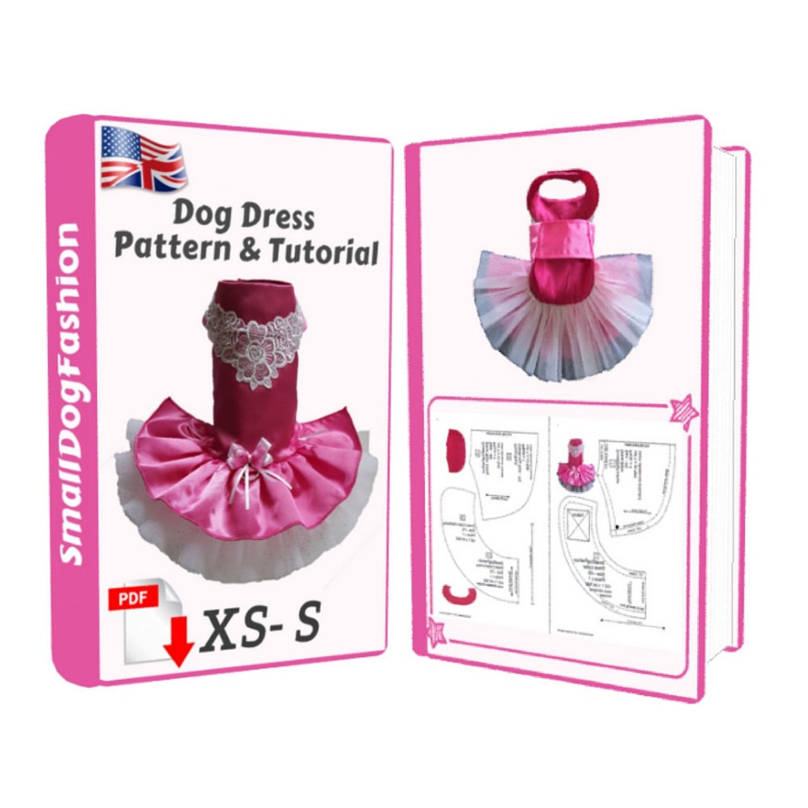 Dog Dress Pattern Dog Wedding Dress Pattern Dog Clothes Small - Etsy Canada