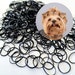 Black Rubber Bands for Dog Hair Bands Dog Grooming Lightweight Elastic ...