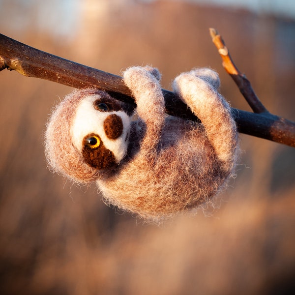 Felted Sloth - Etsy
