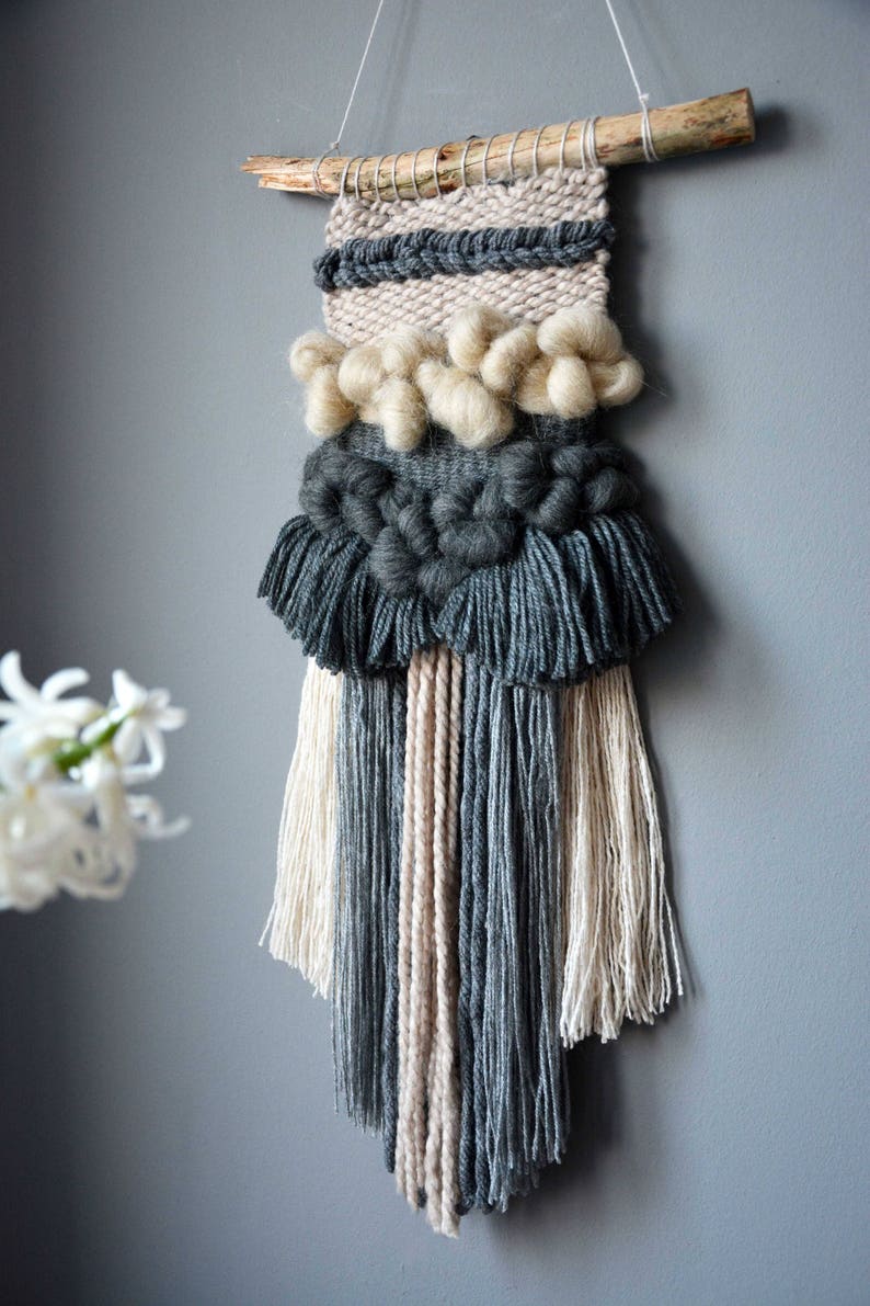 SMALL Weaving Boho Tapestry Wool Wall Weaving Woven Wall - Etsy Singapore