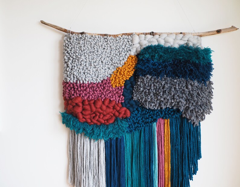 XXL LARGE Woven Wall Hanging, Weaving, Boho, Tapestry, Wool, Wall ...