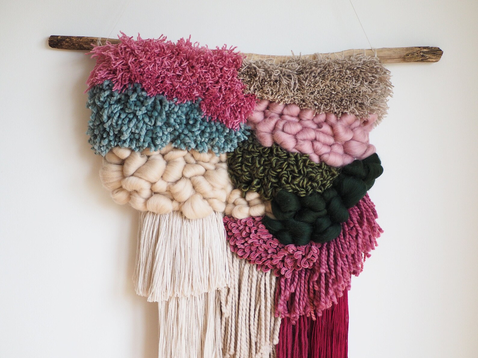 XL LARGE Woven Wall Hanging, Weaving, Boho, Tapestry, Wool, Wall ...