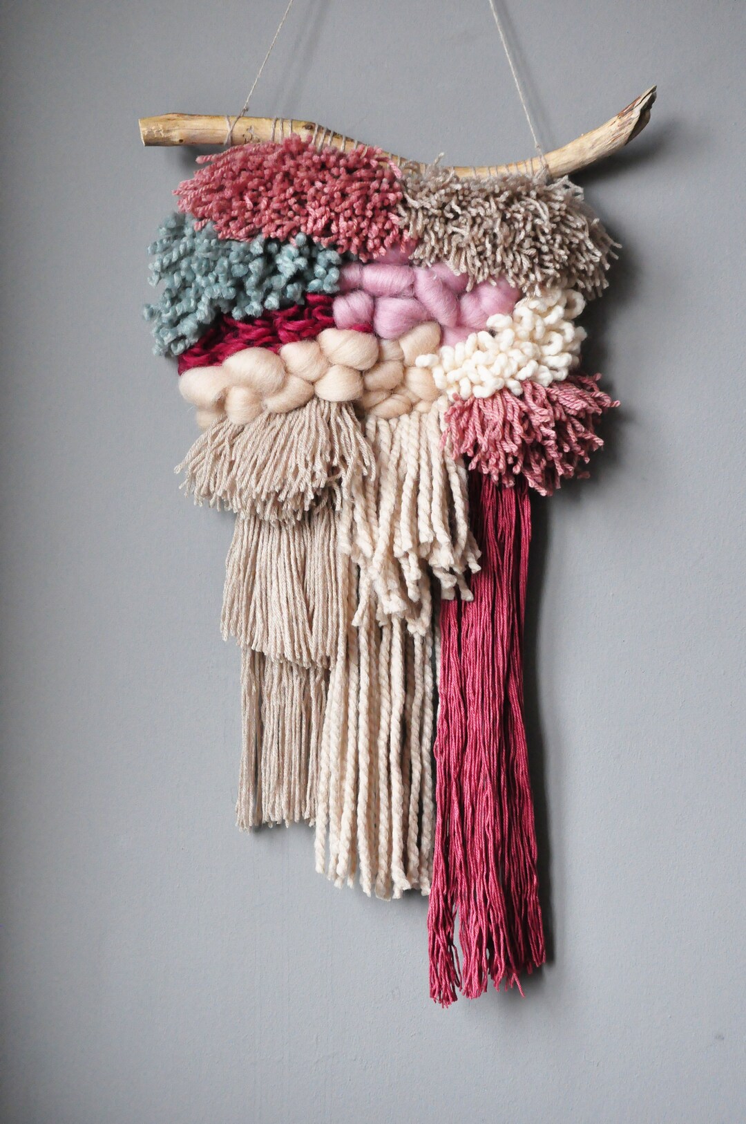 LARGE Weaving Wall Hanging, Weaving Boho, Tapestry, Wool, Wall Weaving ...