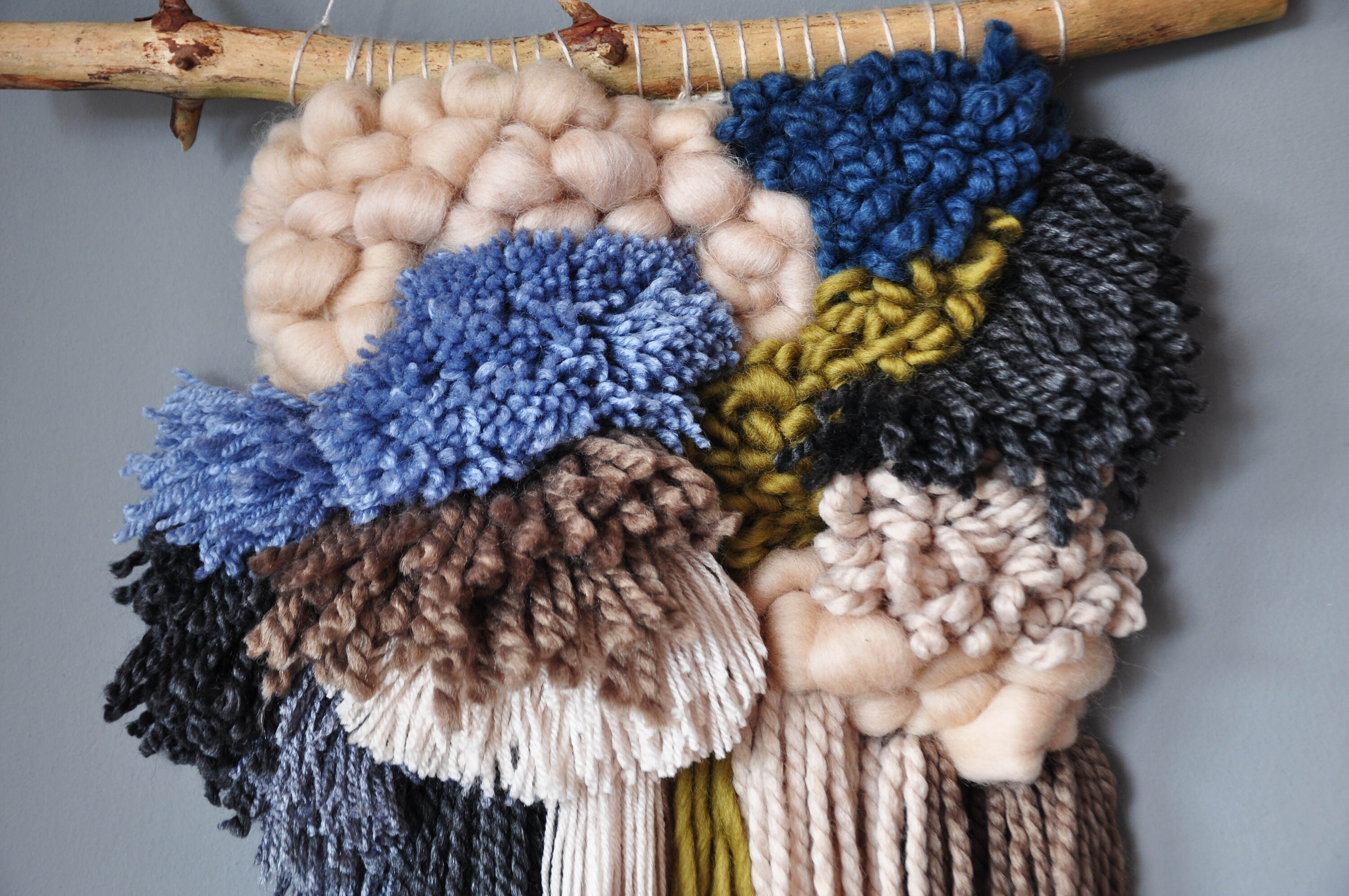 LARGE Weaving Wall Hanging, Weaving Boho, Tapestry, Wool, Wall Weaving ...