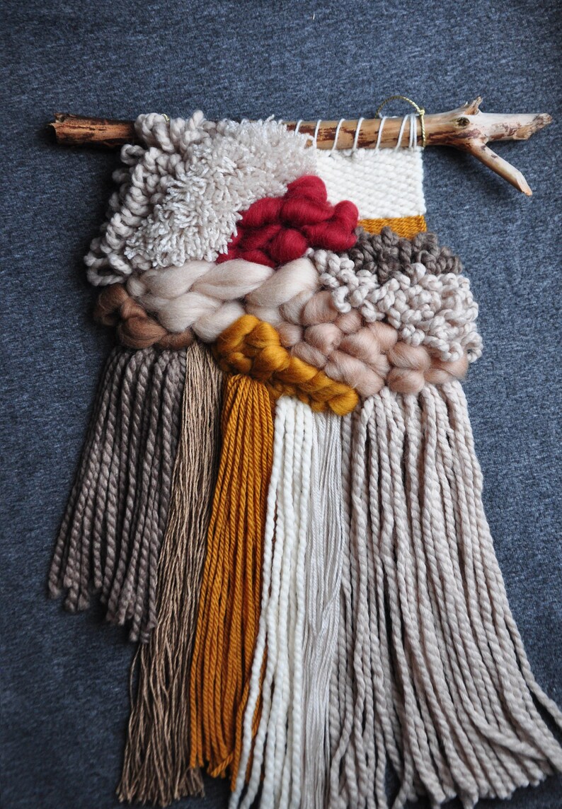 LARGE Weaving Boho Tapestry Wool Wall Weaving Woven Wall - Etsy