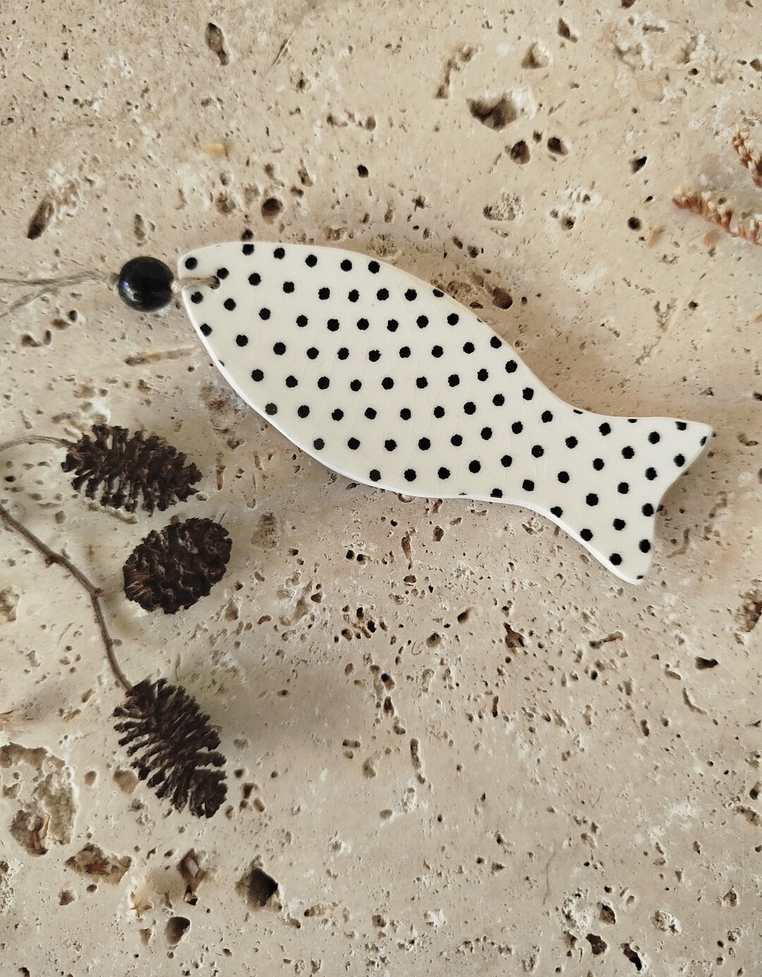 Fish Medallion in Old Tableware, Iron Earth, Recycling, Tableware ...