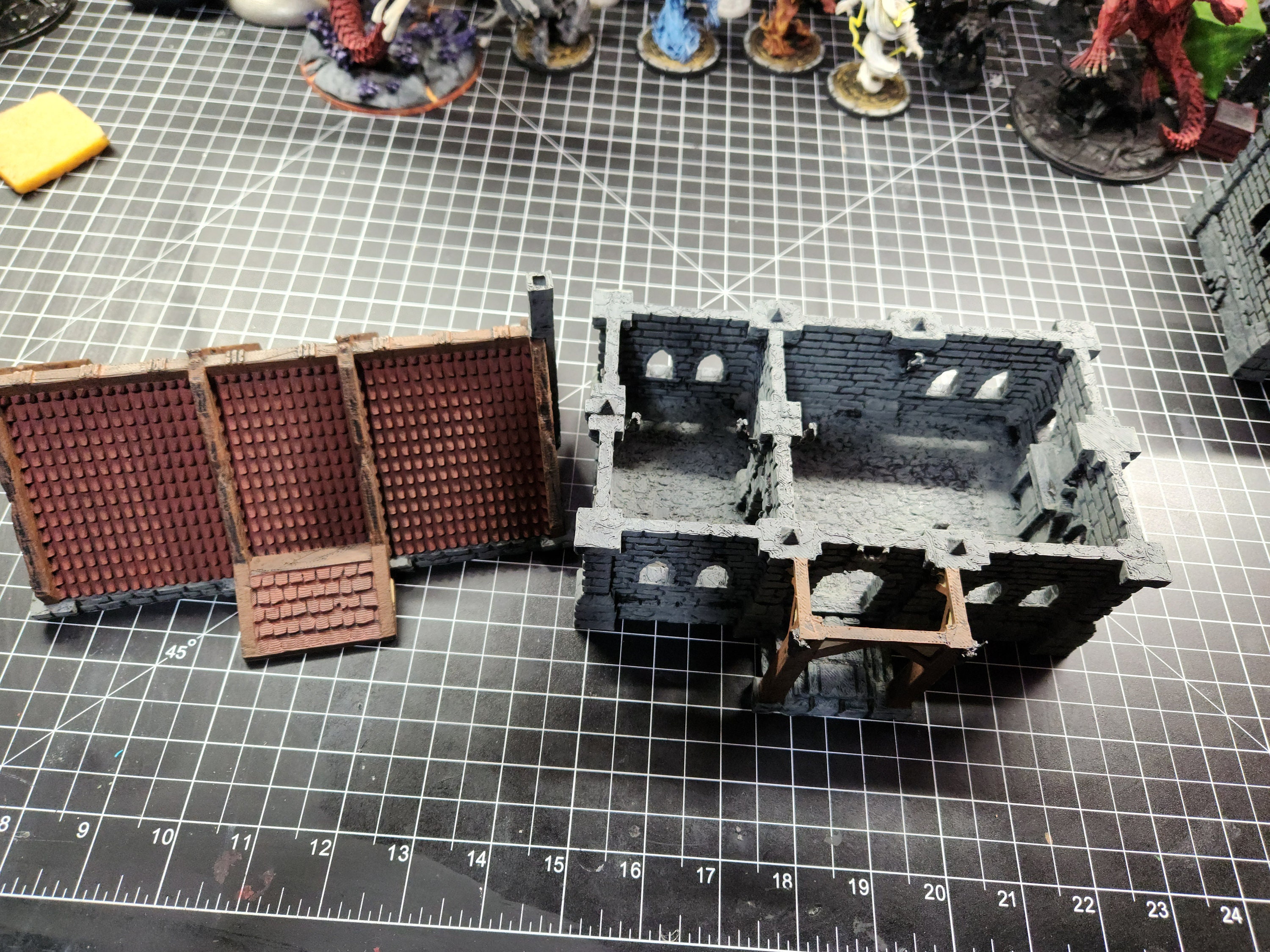 Fully Painted Dungeons and Dragons Merchant/house 3d Printed Terrain ...