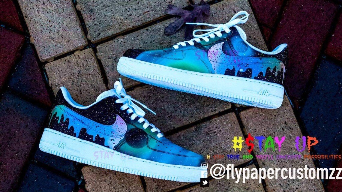 Custom Galaxy Drip Af1 | Etsy