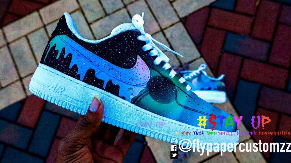 Custom Galaxy Drip Af1 | Etsy