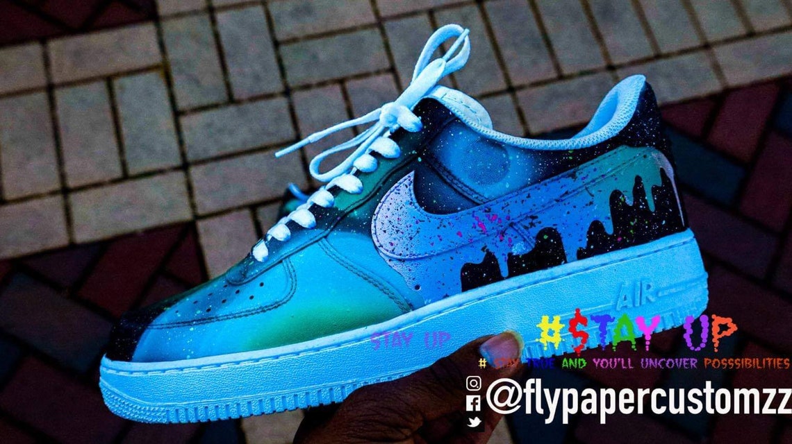 Custom Galaxy Drip Af1 | Etsy