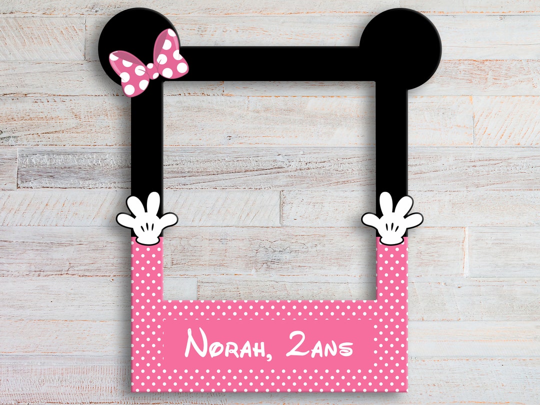 Cadre Photobooth anniversaire enfant thème "Minnie" - Etsy France