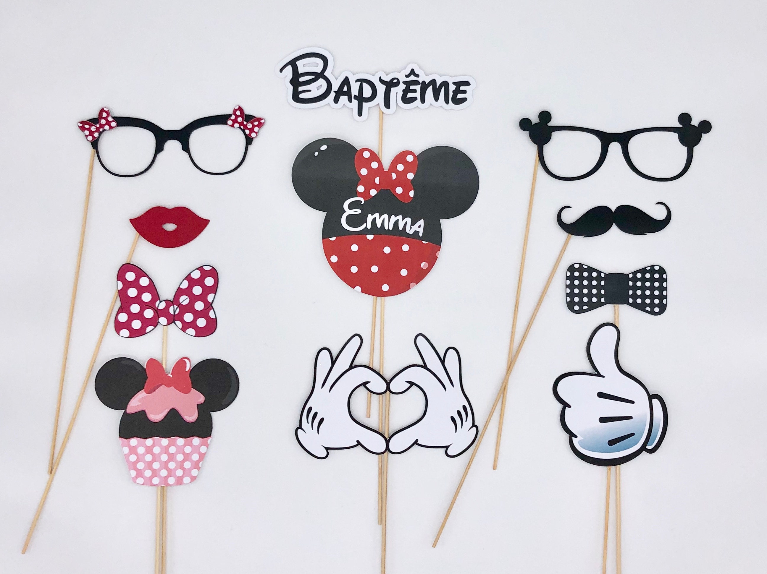 Cadre Photobooth anniversaire enfant thème "Minnie" - Etsy France