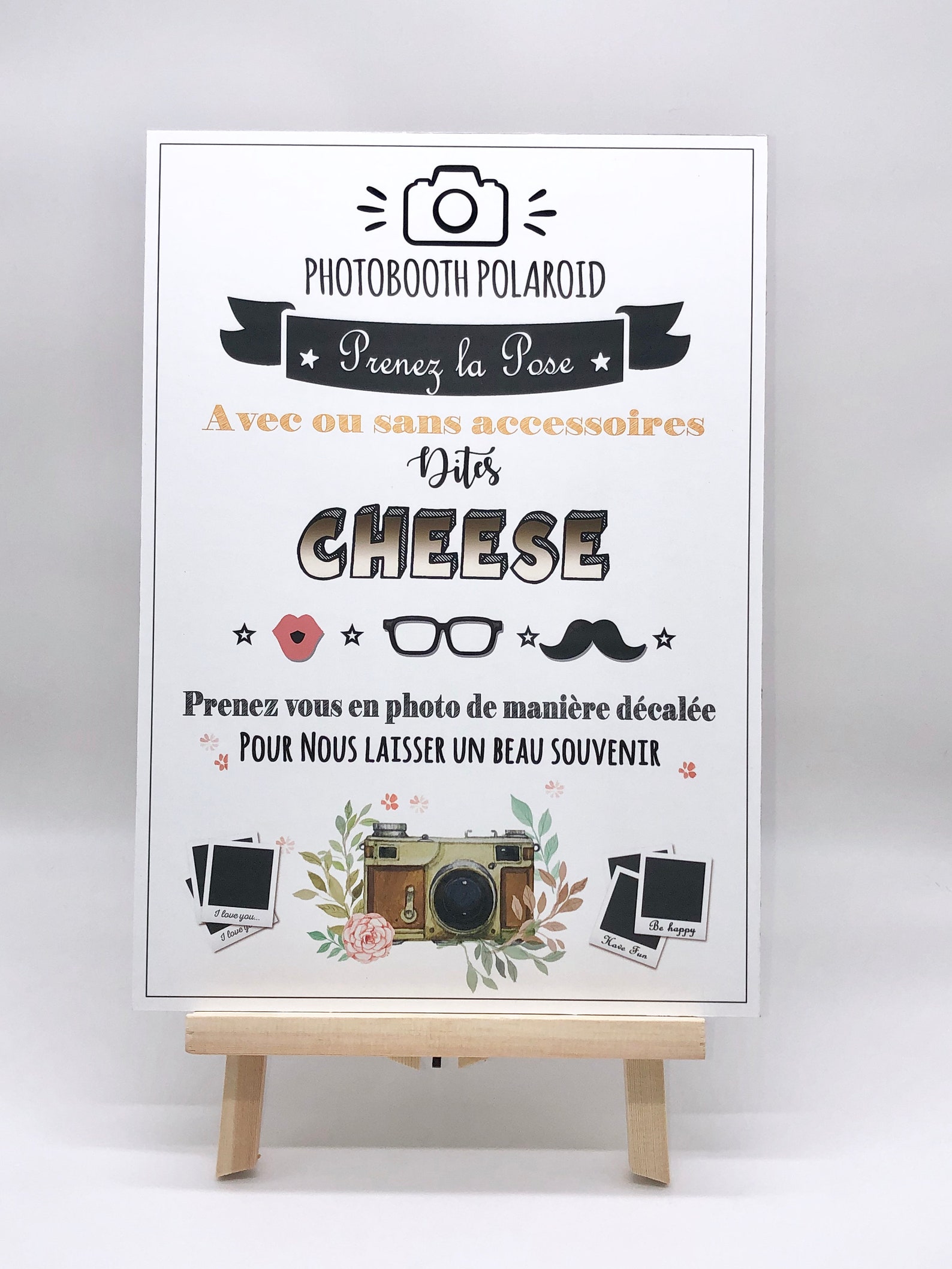 Cadre Photobooth à personnaliser | Etsy France