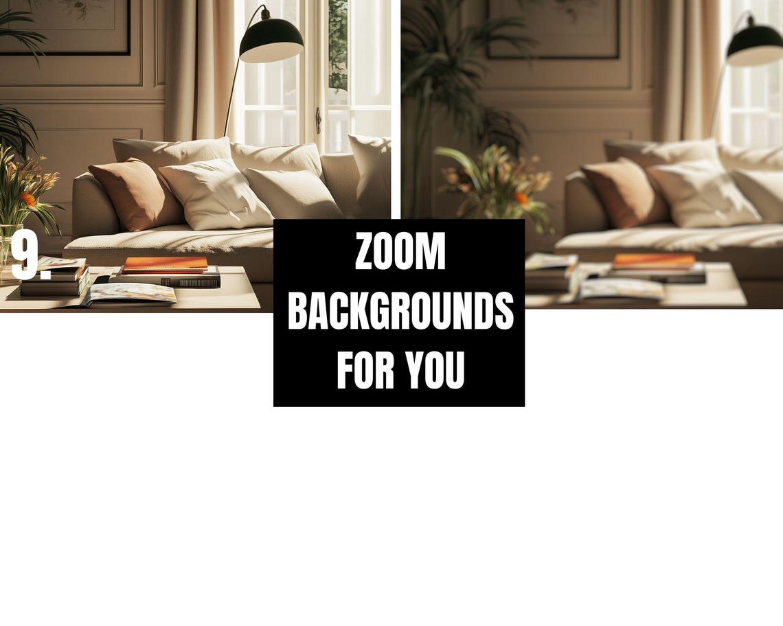 6 Cozy Dark Wood Office Zoom Backgrounds | Professional Virtual ...