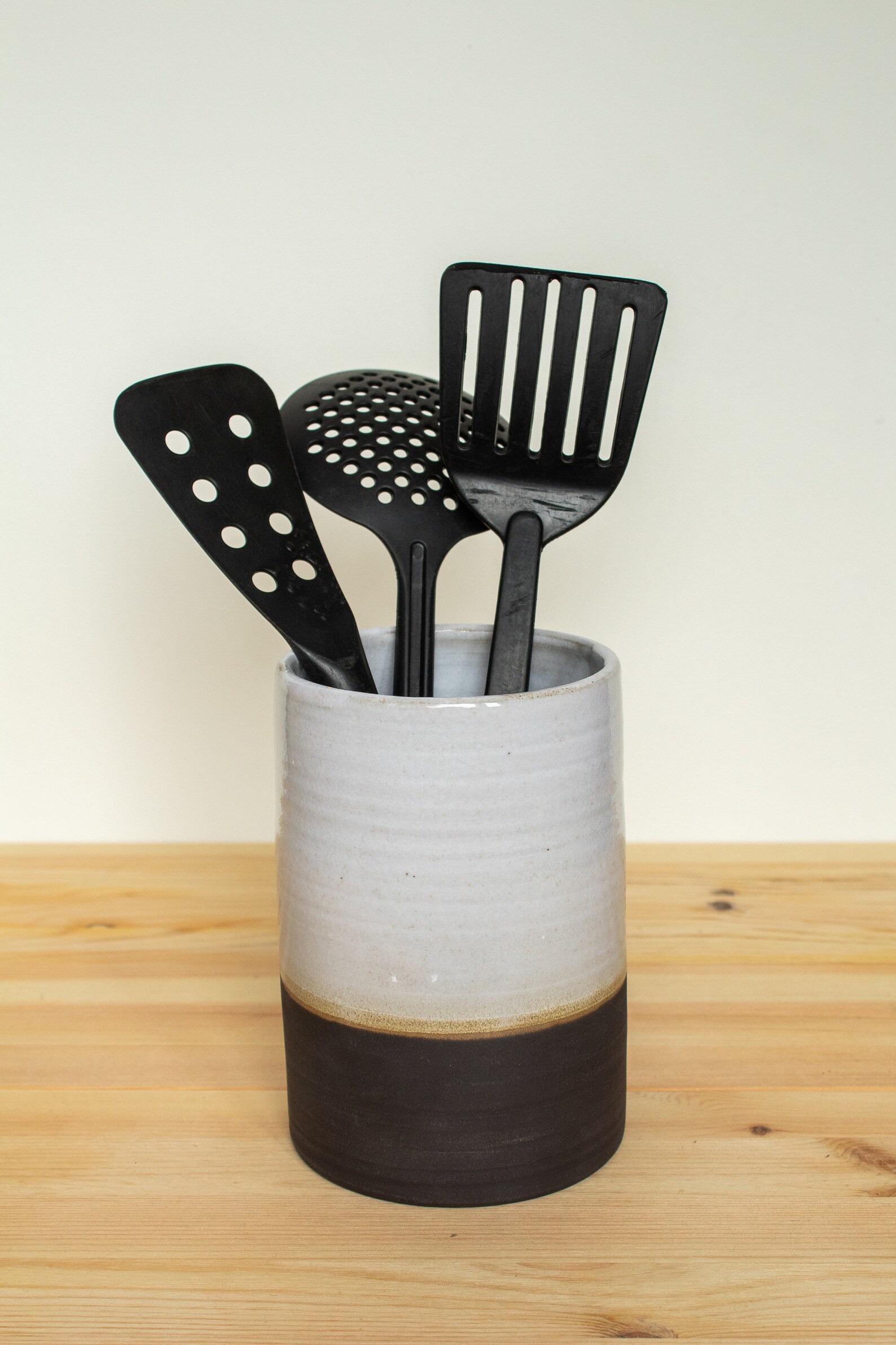 Utensil Holder Handmade Pottery | Etsy