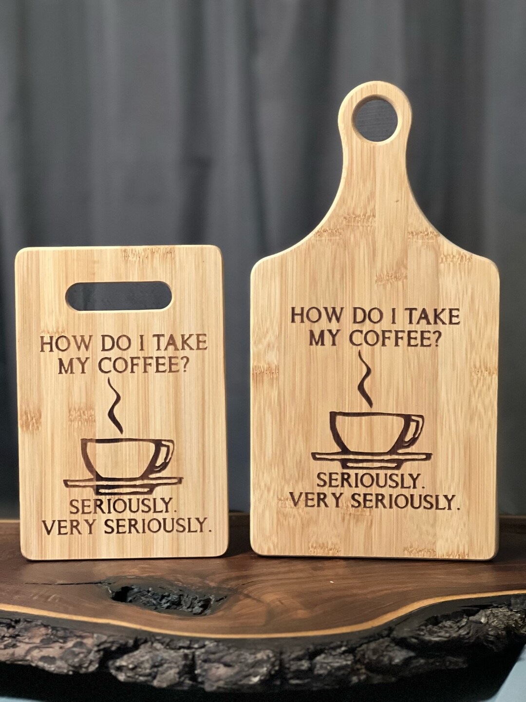 Coffee "take It Seriously Very Seriously" Inspired Cutting Board ...