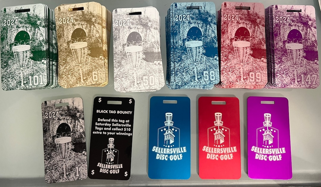 Engraved Aluminum Anodized Metal Luggage Bag Tags Disc Golf and More ...