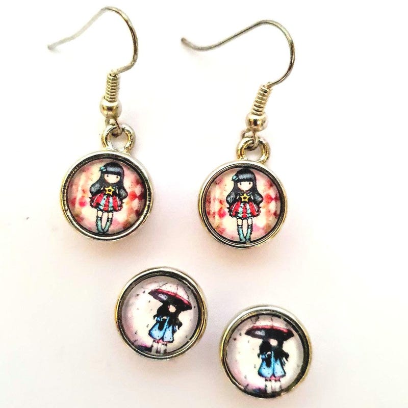 Snap Button Earrings - Etsy