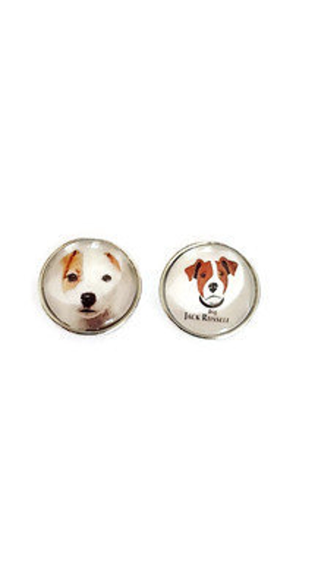 Abstract Snap Button With Jack Russell Dog Design (your Choice). - Etsy