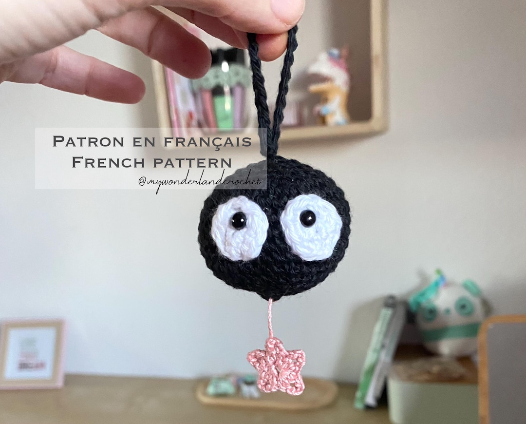 Patron Tuto PDF crochet Noiraude Ghibli Totoro FR - Etsy France