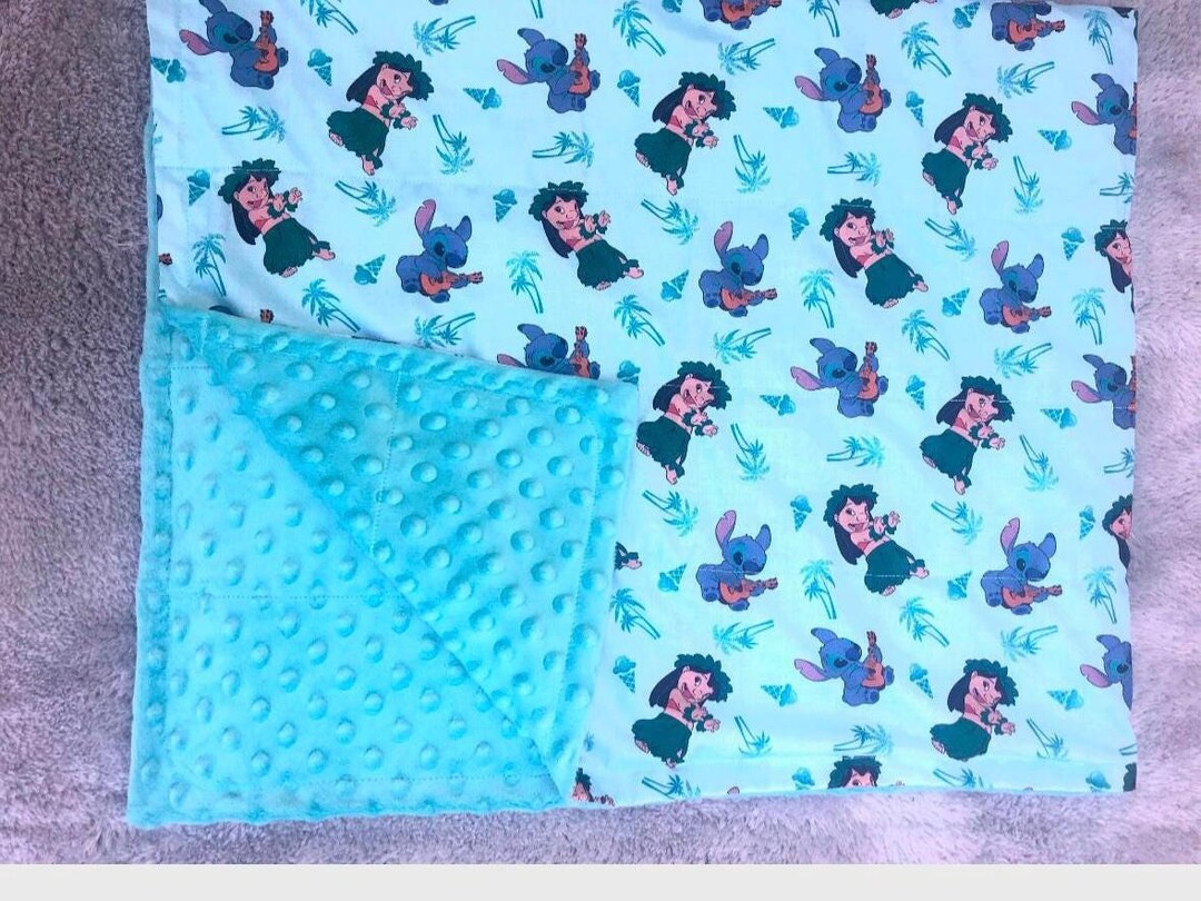 Lilo and Stitch With Minky Fabric. 35”X40” and 40”x60”weighted and None ...