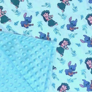 Lilo and Stitch With Minky Fabric. 35”X40” and 40”x60”weighted and None ...
