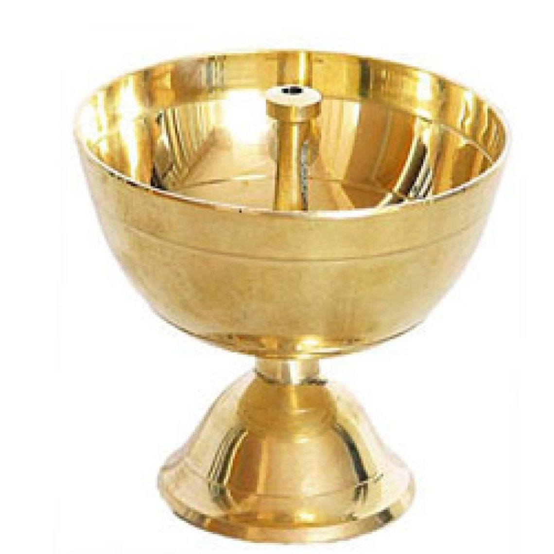 Premium Quality 100% Pure Solid Brass Paro Pyali Diya With Wick Holder ...