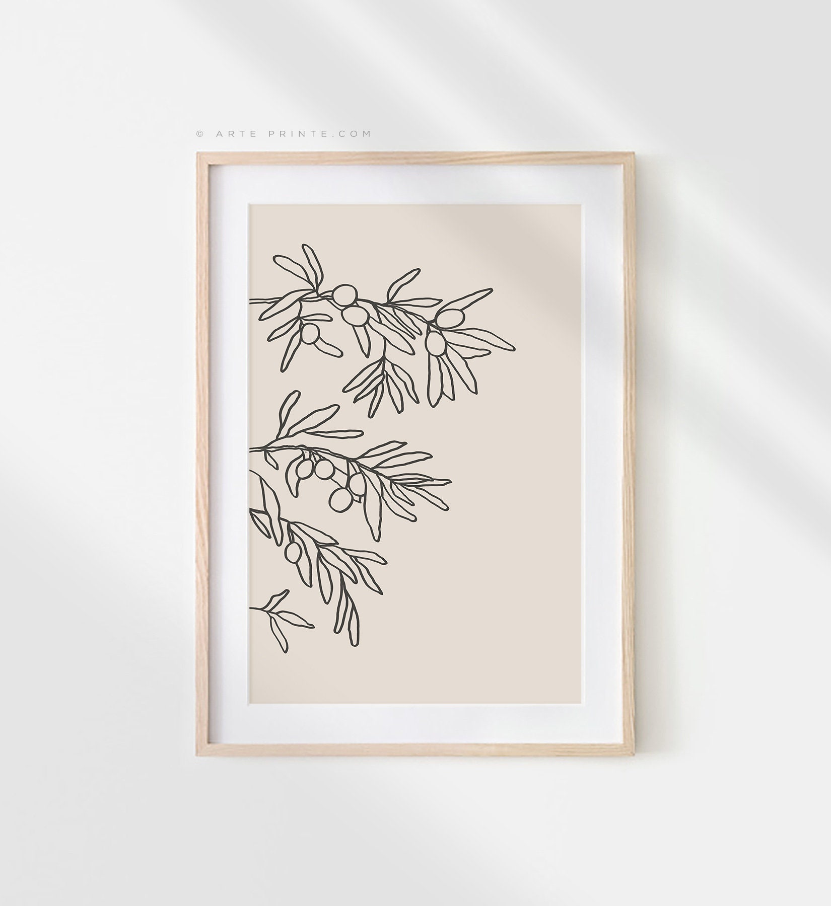 Digital Prints Prints Art & Collectibles botanical line drawing framed ...