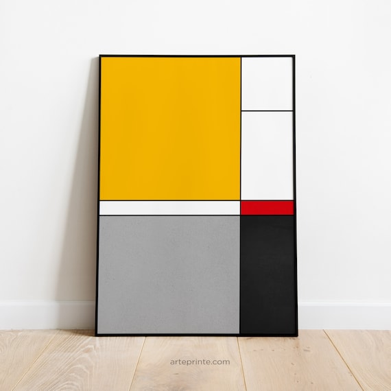 Geometric Abstract Art Digital Prints Simple Modern Wall Art | Etsy