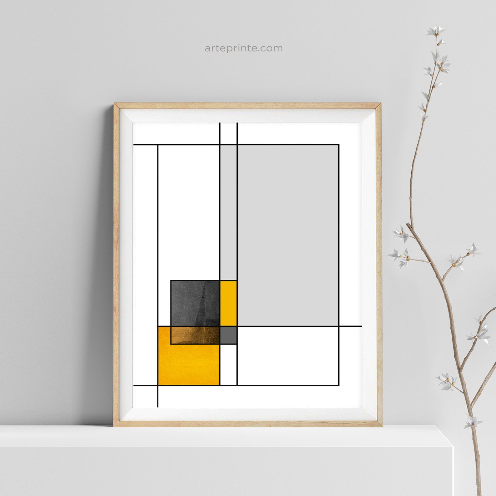Modern Art Minimalist Geometric Art Abstract Geometric - Etsy