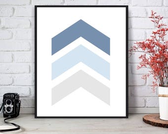 Chevron Art Print | Etsy