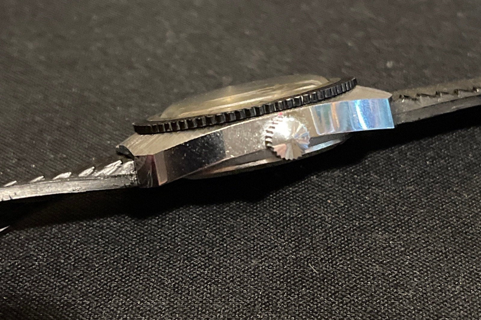 Vtg 60s Chateau Calendar World Time Diver Watch 5ATM Day/date Rotate ...