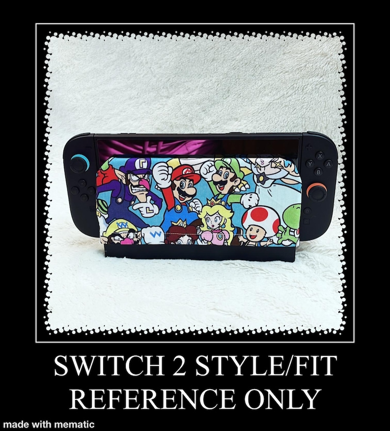 NINTENDO SWITCH 2 - Black - Link - Docking Station - Cover - Dock Sock ...