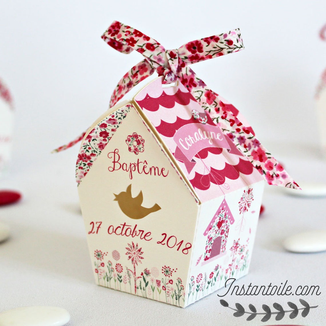 Livery Box Mounted Nest Box birds and Liberty Phoebe Red | Etsy