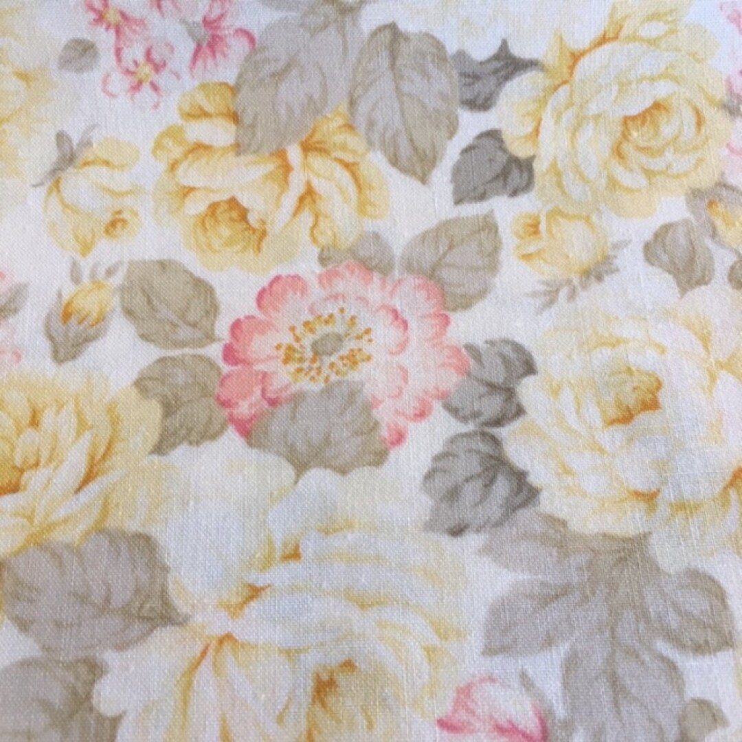Japanese Fabric, 100% Cotton, Quilt Gate Ruru, Rose Perfume, Yellow ...