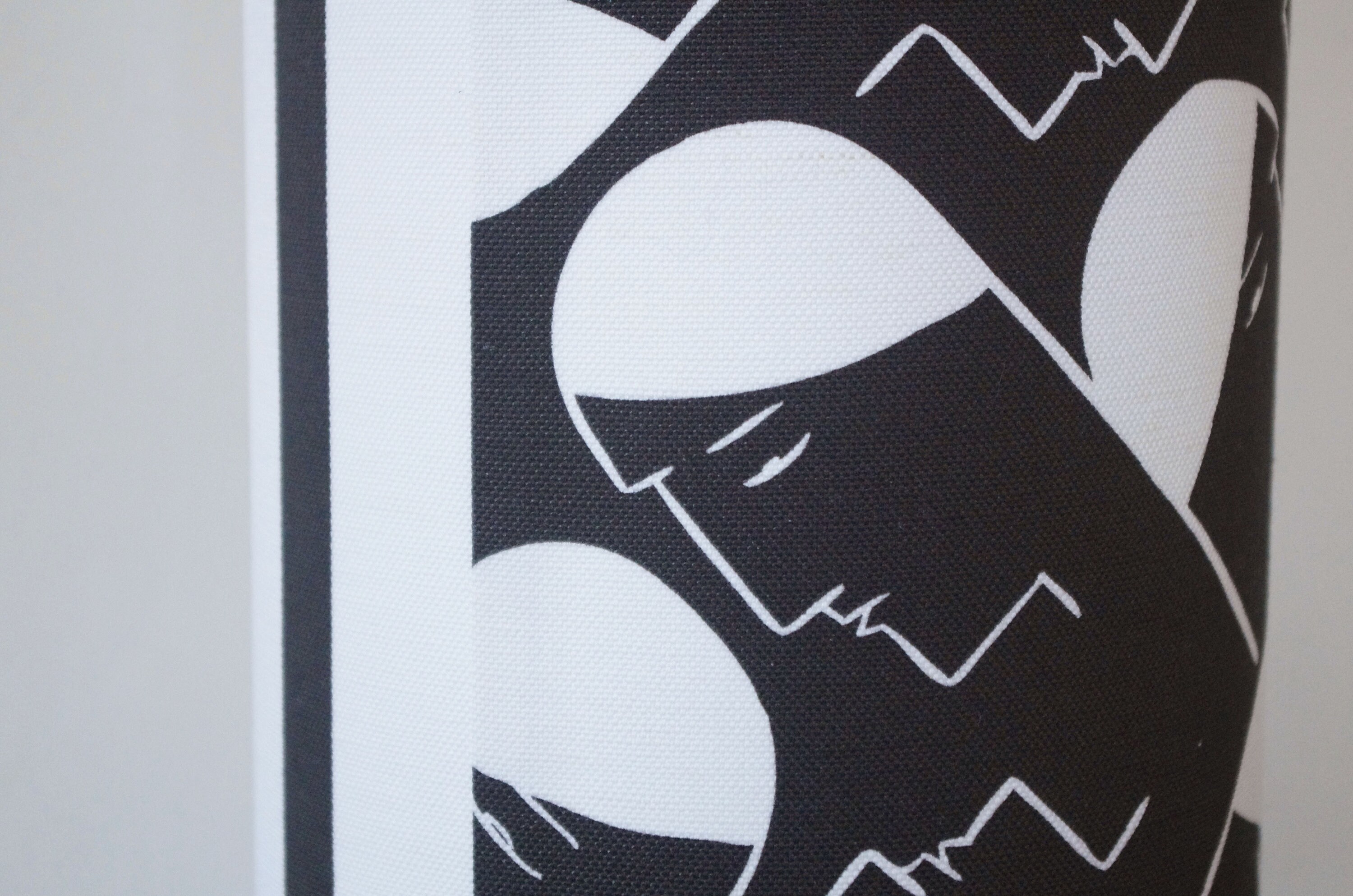 Lamp : Print Fabric original Drawing by French Artist, Woodbase - Etsy UK