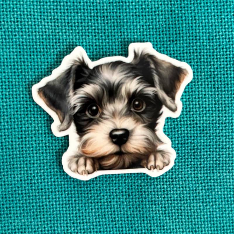 Schnauzer Fabric - Etsy