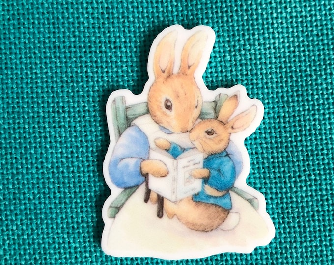Reading to Peter Peter Rabbit Needle Minder Cover Minder - Etsy