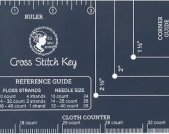 Cross Stitch Key, Cross Stitch Reference, Reference Guide, Cloth ...