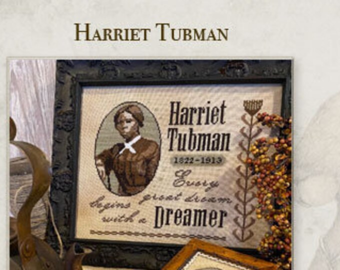 Harriet Tubman Cross Stitch Chart by the Primitive Hare - Etsy