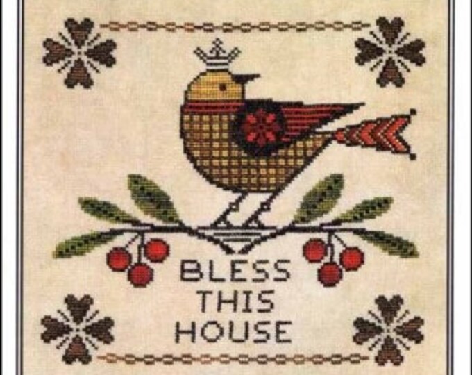 Bless This House | Artful Offerings | Cross Stitch Chart - Etsy