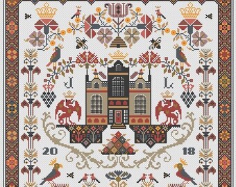 Ragnarok | Long Dog Sampler | Cross Stitch Chart - Etsy